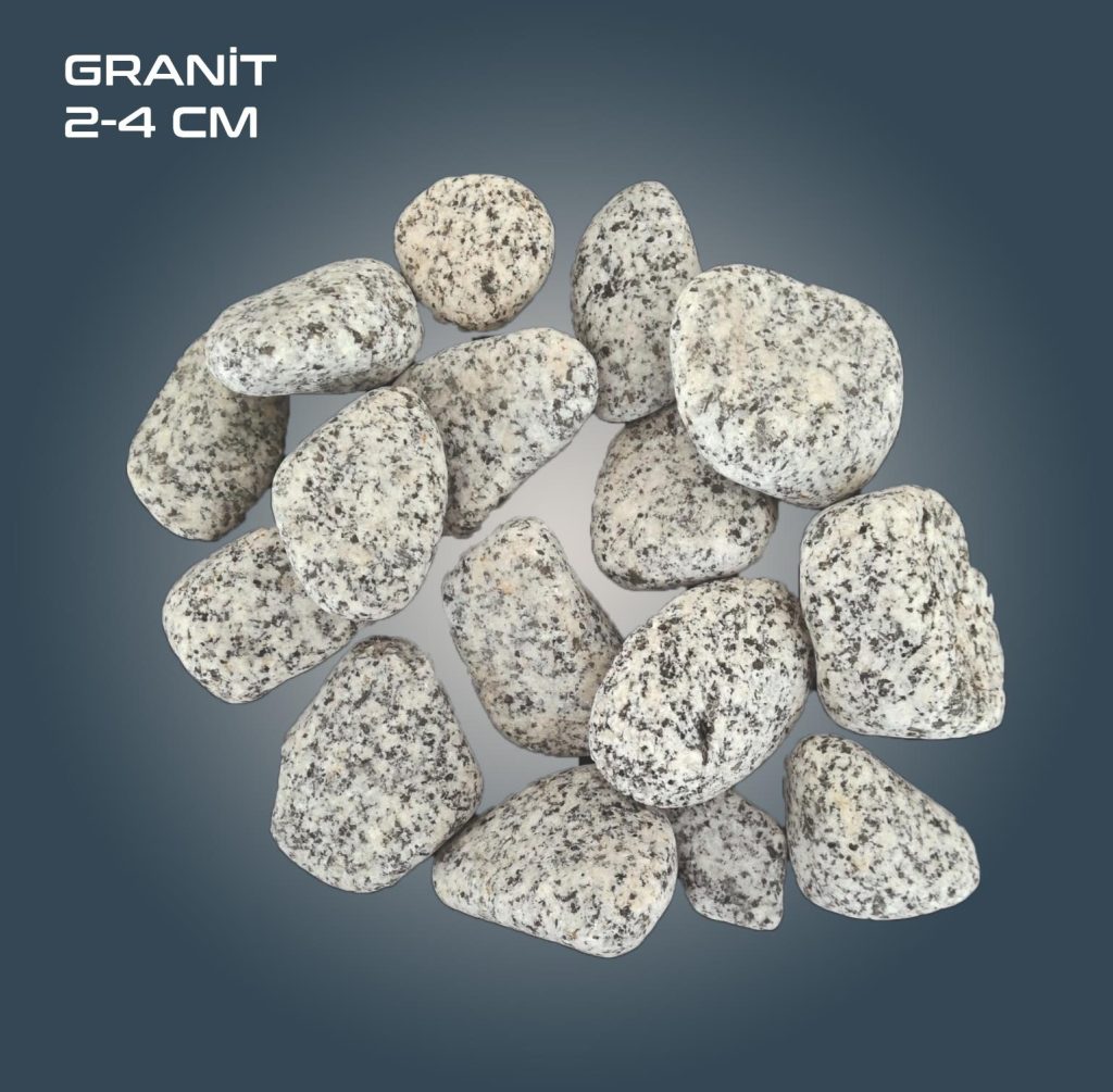2-4 cm Granit Çakıl Taşı - Bahçe ve Peyzaj için Doğal Taş
